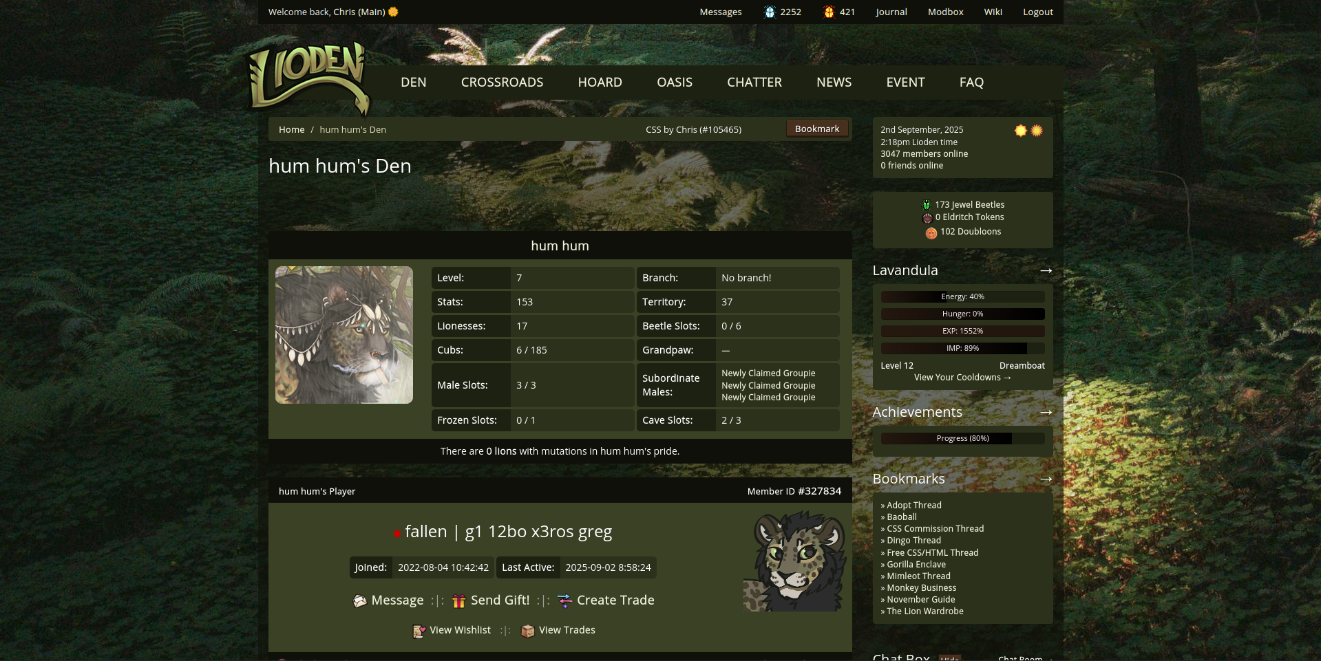 [OPEN GB/BB] Chris' CSS Commissions :|: Lioden